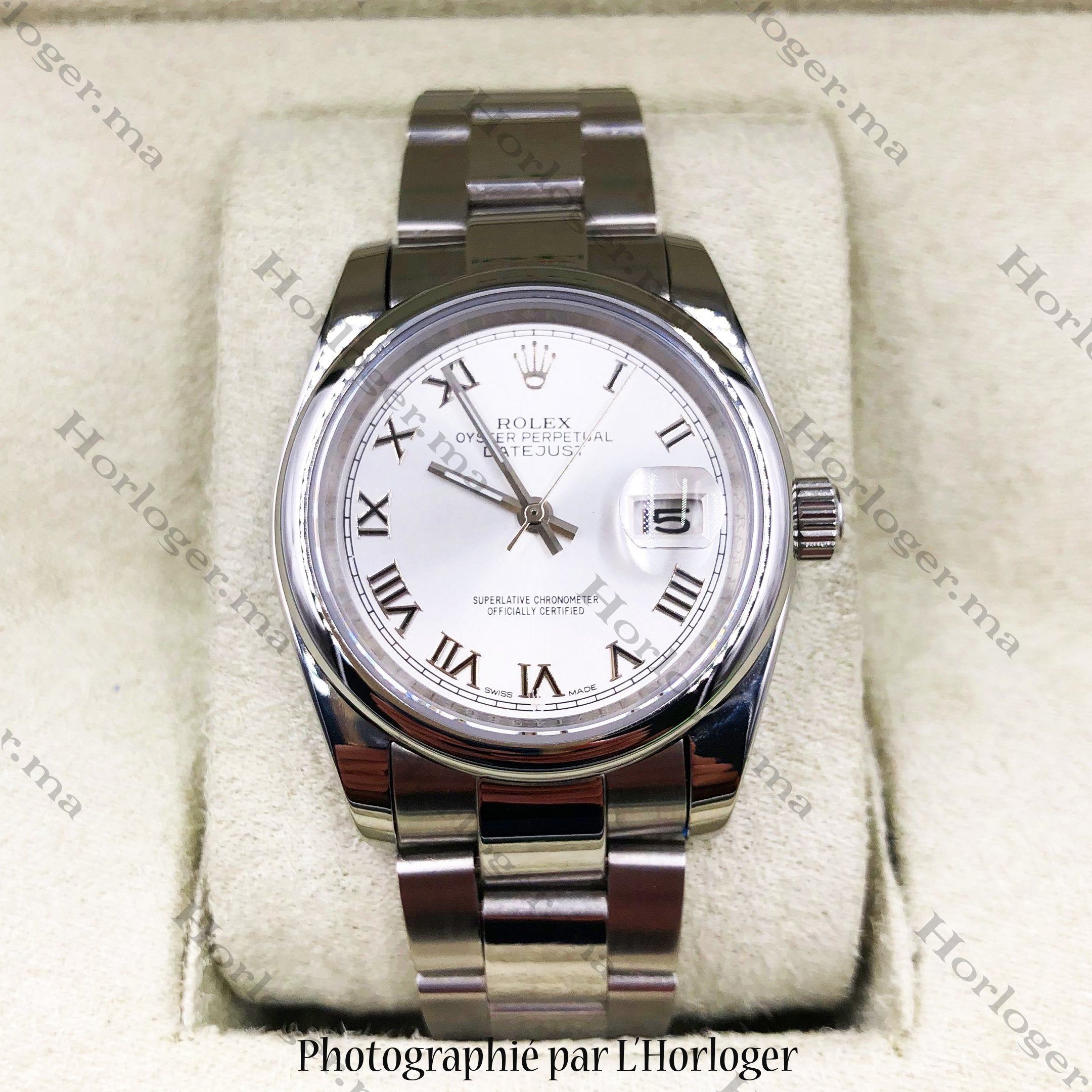 Rolex Datejust White Dial Hebrew