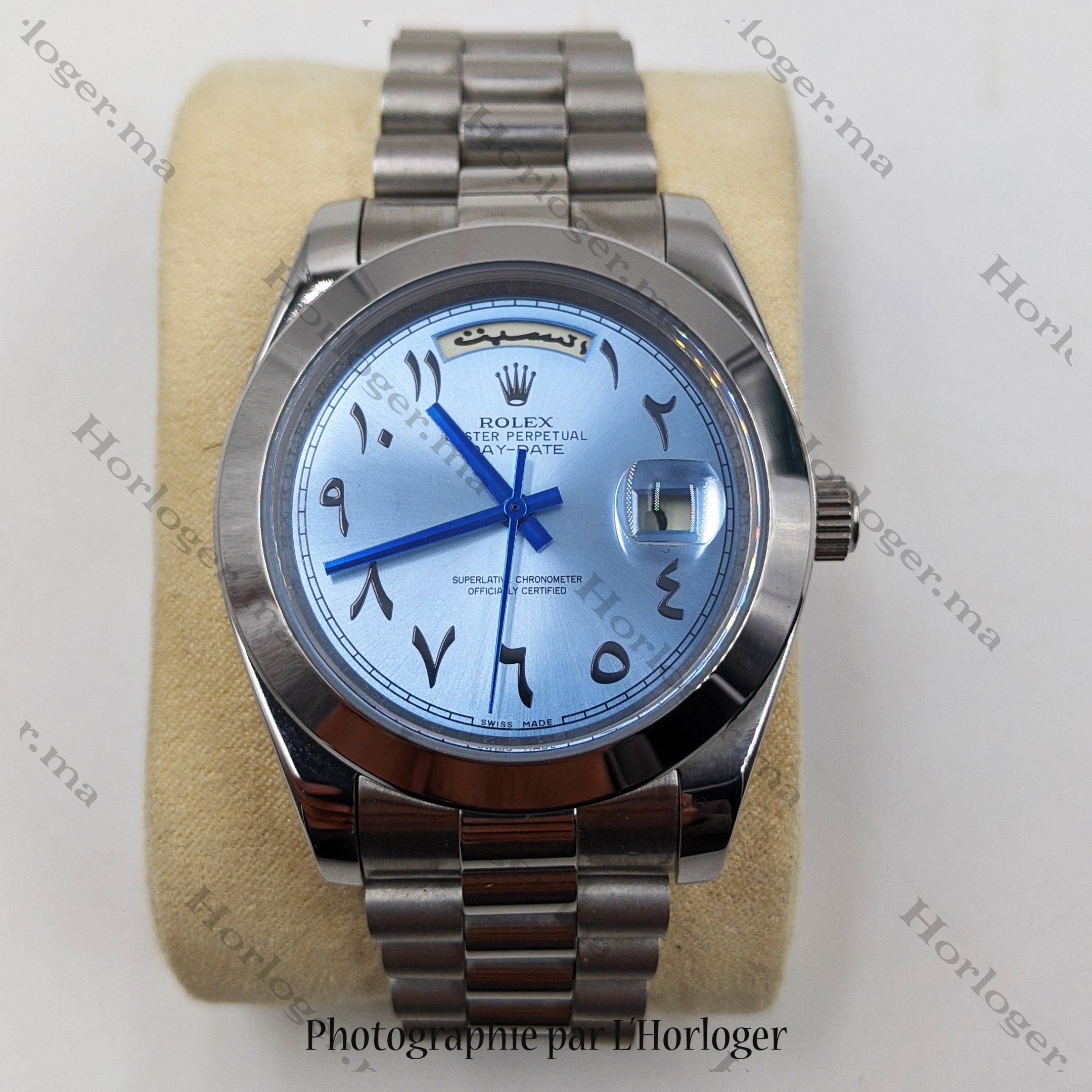 Rolex Day-date Ice blue Arabic Dial